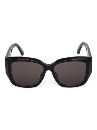 Balenciaga Sonnenbrille mit Logo - Schwarz