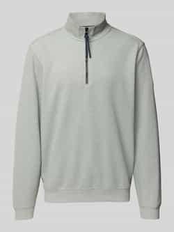 Lerros Regular Fit Troyer mit Stehkragen und Rei&szlig;verschluss