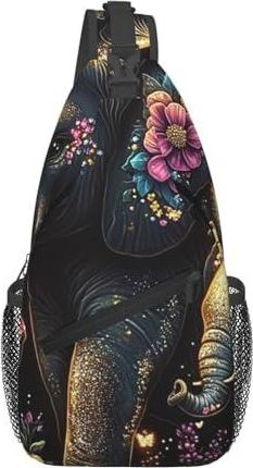 Generic Sac &agrave; bandouli&egrave;re en forme d&eacute;l&eacute;phant en cinq dimensions, sac &agrave; dos de voyage, sac &agrave; dos &agrave; bandouli&egrave;re pour homme, sac &agrave; dos de randonn&eacute;e