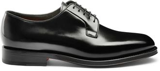 Santoni Leather derby laceup - Gr. UK_5_5 - in Wei&szlig;
