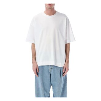 Dries Van Noten Homme, Tops, Blanc, Taille: L T-Chemises