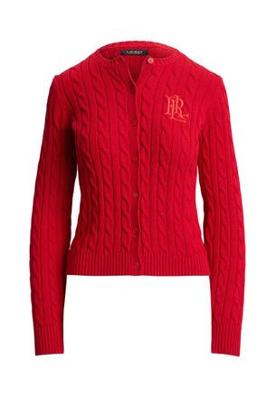 Lauren Ralph Lauren Damen Strickjacke aus Baumwolle