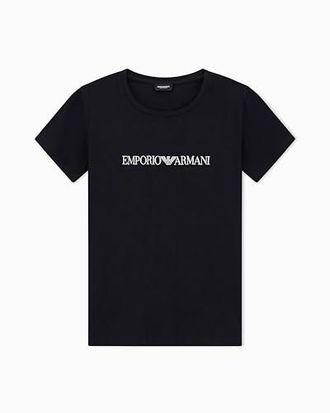 Emporio Armani Everyday Cotton T-Shirt, Noir, M Femme
