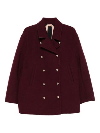 N°21 double-breasted coat - Rouge