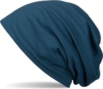 styleBREAKER Unisex Beanie M&uuml;tze Einfarbige mit Thermo-Fleece Futter, warme Winter M&uuml;tze gef&uuml;ttert 04024008, Farbe:Blau-Petrol