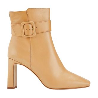 Cosmoparis Femme, Chaussures, Beige, Taille: 40 EU Bottine noire &agrave; talon en cuir