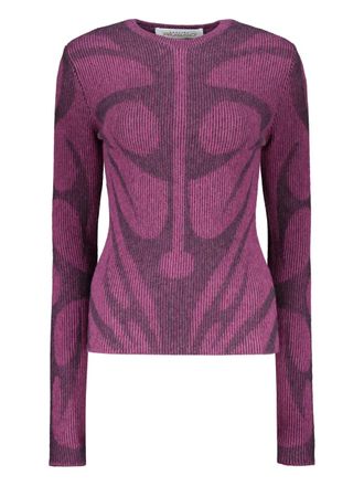 Paolina Russo pull en laine vierge - Violet