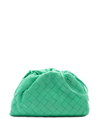 Bottega Veneta 2012-2025 Nappa Intrecciato The Mini Pouch crossbody bag - Gr&uuml;n