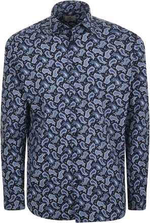 Etro Homme, Chemises, Bleu, Taille: L Printed Shirt