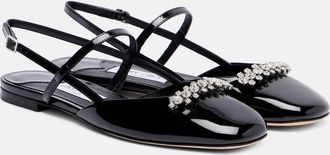 Jimmy Choo London Ballerines Belinda en cuir verni à ornements