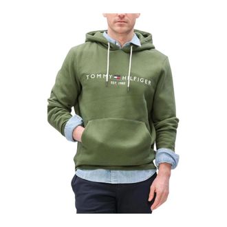 Tommy Hilfiger Logo Hoody - - Sweatshirts & Hoodies - Herren - Gr&uuml;n - L