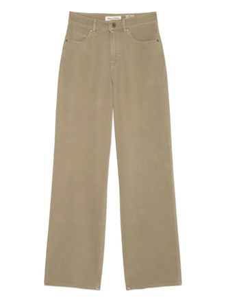 Marc O'Polo Utility-Hose mit weitem Bein - Braun