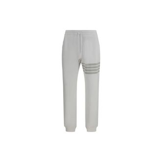 Thom Browne Four-Bar Baumwoll-Jogger - - Trousers - Herren - Wei&szlig; - S