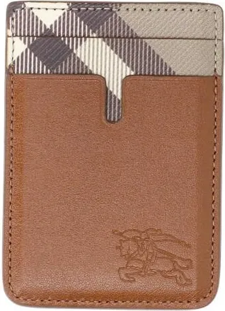 Burberry Magnetic Card Holder Check