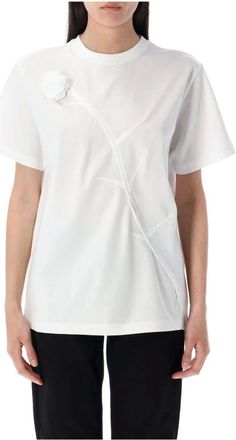 Coperni Femme, Tops, Blanc, Taille: 38 FR T-Shirt Appliqu&eacute;