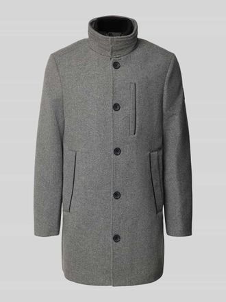 Tom Tailor Regular Fit Wollmantel mit Stehkragen