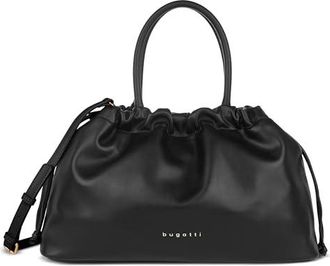 Bugatti Leni Sac L pour femme, grand sac à épaule en simili cuir, noir