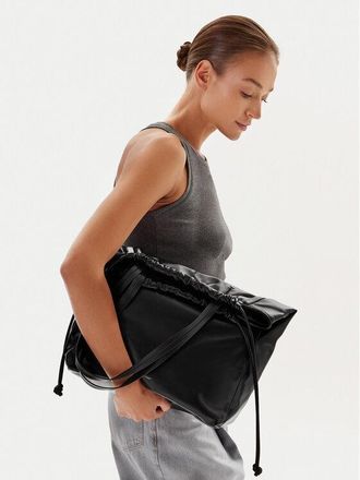 Calvin Klein Handtasche Drawstring Tote LV04K3159G Schwarz