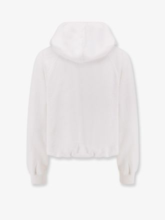 Polo Ralph Lauren Womens Hooded Cotton Sweatshirt White Polyester Sweatshirts Sweater
