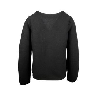 La Fileria Schwarzer Pullover Box-Modell Langarm - - Knitwear - Damen - Schwarzk - 4XL