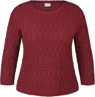 Rabe Shirt mit Crinkle-Struktur - - Blouses & Shirts - Damen - Rot - XL