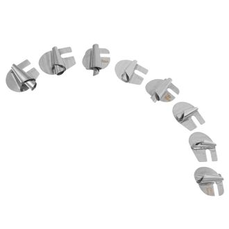 Cabilock 8 St&uuml;ck Teiliges N&auml;hmaschinen Zubeh&ouml;r Metall Rollsaumfu&szlig; Professioneller Kleiner Saumbinder Einfacher Anbau Robustes Stahlmaterial Geeignet f&uuml;r Leicht