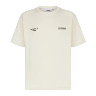 GCDS Do Not Talk To Me T-Shirt - - Tops - Herren - Wei&szlig; - XL