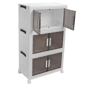 CHICIRIS Zusammenklappbarer Aufbewahrungsbeh&auml;lter, Robuster Stapelbarer Organizer f&uuml;r Schlafzimmer und Wohnzimmer, Einfache Montage und Mobilit&auml;t f&uuml;r Zuhause, 