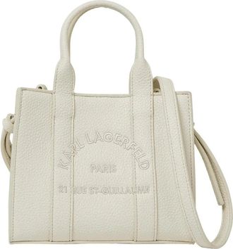 Karl Lagerfeld Shopper - Rue St-Guillaume Mini-Tote-Bag Handtasche - Gr. unisize - in Wei&szlig; - f&uuml;r Damen