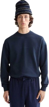 Scotch & Soda Herren Essential Badge Logo Crewneck Sweatshirt, Sky Captain, XL