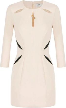Elisabetta Franchi Femme, Robes, Multicolore, Taille: 36 FR Lightweight Crepe Mini Dress