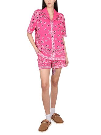 Alanui Bandana Print Cotton Shirt - Pink