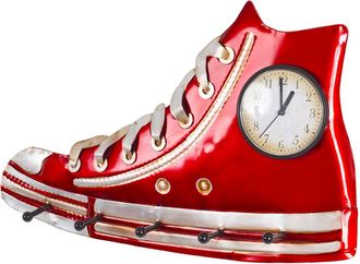 Haku M&ouml;bel Wandgarderobe rot, Metall - Ma&szlig;e: B 50 cm x H 31 cm x T 6 cm, Style: Industrial