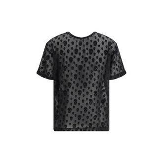 Alexander McQueen Womens Black Polyamide T-Shirt