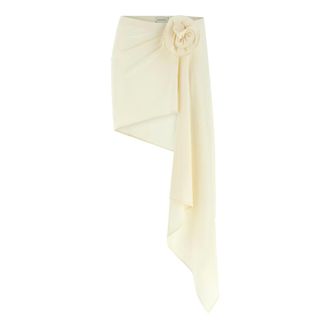 Magda Butrym Femme, Jupes, Blanc, Taille: 34 FR Draped stretch fabric 01 skirt