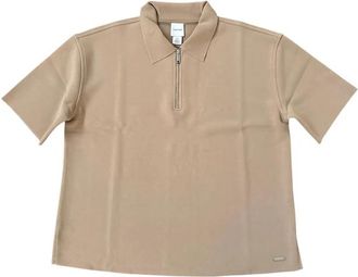 Calvin Klein Femme, Tops, Beige, Taille: 42 FR T-shirt Calvin Klein