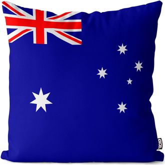 Void Watches Australien Australia Polyester Kissenbezug Flagge Fahne Fan-Kissen Kissenhülle Outdoor Indoor Bunt, Kissen Größe:40 x 40 cm