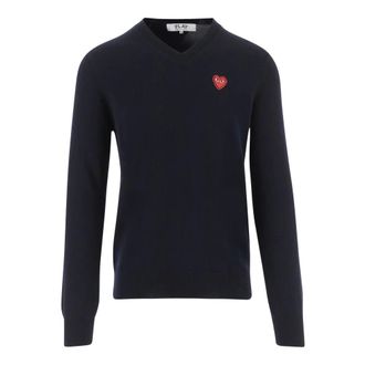 Comme Des Gar&ccedil;ons Homme, Pulls, Bleu, Taille: M Wolf Sweater With Logo
