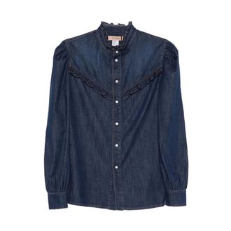 Twinset Damen, Blusen & Hemden, Blau, SGr&ouml;&szlig;e