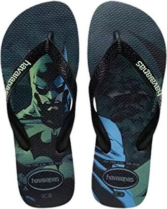 Havaianas Top Herois DC Unisex Tongs, Noir/Noir/Argile, 33/34 EU