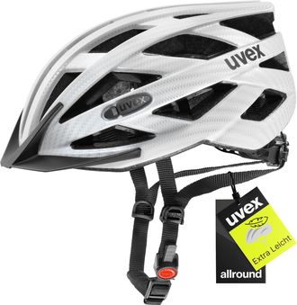 Uvex i-vo cc - Leichter Allround-Helm für Damen und Herren - individuelle Größenanpassung - White Carbon Look matt - 56-60 cm