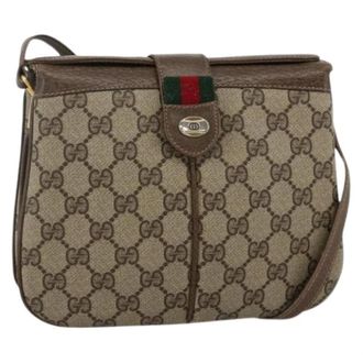 Gucci Sac bandouli&egrave;re GG Canvas Vintage Pre-owned - Femme - Pre-owned - Beige - Taille: ONE Size