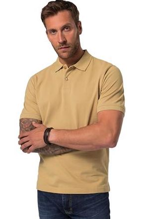 JP1880 Hommes Grandes Tailles L-8XL Polo en piqu&eacute;, Manches Courtes, Collection Basic - Jusquau 10 XL Marron Sable XXL 702560316-XXL