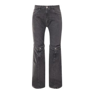 Coperni Schwarze Schlaghose aus Denim - - Jeans - Damen - Schwarzk - XS