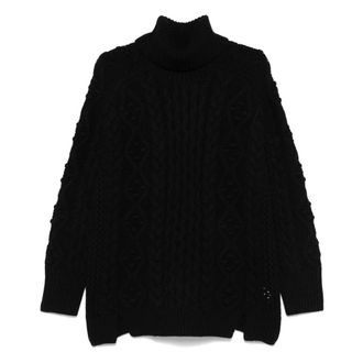 Loulou Studio Damen, Strickwaren, Schwarzk, XSGr&ouml;&szlig;e
