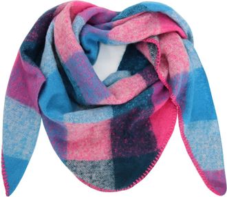 Glamexx24 XXL Schal Damen Halstuch Unisex Schal Dreieckige Form Trendfarben Winterschal Kariert Poncho Viele Variationen