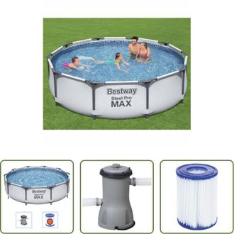 Bestway Schwimmbecken - Bestway Steel Pro MAX Swimmingpool-Set 305x76 cm