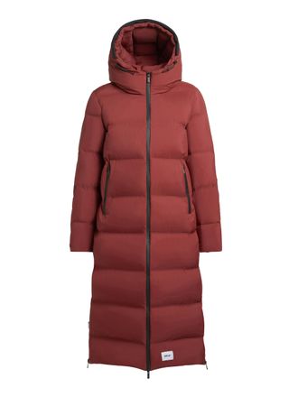 Khujo Steppmantel KHUJO LAREA3, Damen, Gr. XXL, rot (dunkelrot), 100% Nylon, unifarben, regular fit, eingesetzt elastischer Bund, M&auml;ntel Steppmantel, Topsel