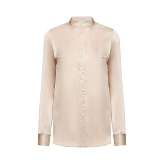 Pierre-Louis Mascia Adanagum Lang&auml;rmeliges Seidenhemd - - Blouses & Shirts - Damen - Beige - XS