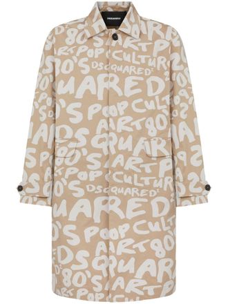 Dsquared2 manteau &agrave; simple boutonnage - Tons neutres